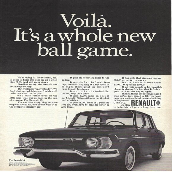 Renault | Art | 967 Renault 1 Voila A Whole New Ball Game Vintage ...